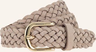 Vanzetti Flechtg&uuml;rtel Aus Leder beige