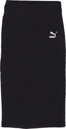 Puma Schwarzer langer Rock mit hoher Taille - - Skirts - Damen - Schwarzk - S