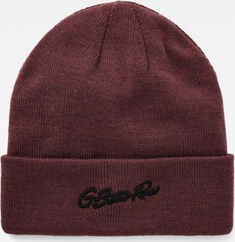 G-Star Effo Artwork Long Beanie - Rot - Herren