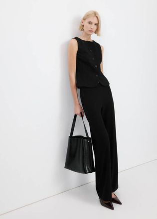 Mango Gekn&ouml;pfte Anzugweste schwarz - Damen - 1XL - MANGO