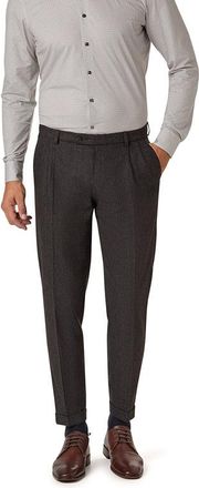 Bugatti Herren Bundfaltenhose braun meliert