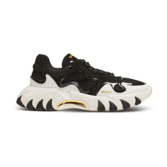 Balmain B-East Trainer aus Leder- Wildleder und Mesh - - Shoes - Damen - Schwarzk - 41 EU