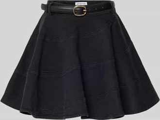 Self Portrait Minirock in Denim-Optik