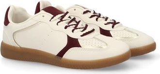 Shoes & Blues Baskets pour femme style r&eacute;tro avec fermeture &agrave; lacets en deux couleurs. Mat&eacute;riaux souabes et confortables, renforts dans des tons m&eacute;talliques. Semell