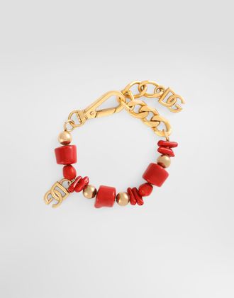 Dolce & Gabbana Armband Aus Koralle - Mann Bijoux Gold Metall Onesize