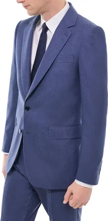 Fursac Veste de costume ajust&eacute;e en flanelle - Taille 46 - Homme