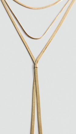 Mango Lange, dreistr&auml;ngige Kette gold - Damen - Einheitsgr&ouml;&szlig;e - MANGO