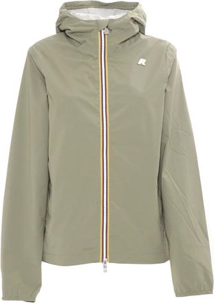 K-Way Femme, Vestes, Vert, Taille: 38 FR Jack Stretch Nylon Jersey Corto