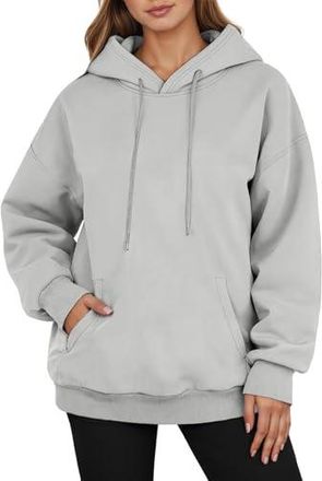 Generic Sweat &agrave; capuche d&eacute;contract&eacute; &agrave; manches longues pour homme - Confortable - Hiver - Chaud - Doublure en polaire - Avec poche &agrave; cordon de serrage - Pour u