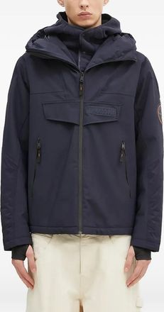 Napapijri hooded patch jacket - Blau
