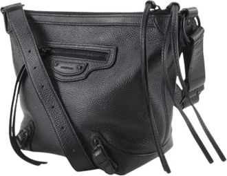 Balenciaga Pre-owned Neo Classic Hobo Sac Bandouli&egrave;re en Cuir de Veau - Femme - Pre-owned - Noir - Taille: ONE Size