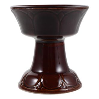 Amosfun Altar Butterlampe Diwali Puja Halter Teelichthalter Keramik Teelicht Buddhistische Altarlampe Tibetischer Teelichthalter Buddhistische Keramiklampe Al