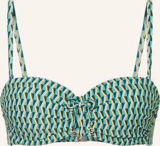 Cyell Cyell B&uuml;gel-Bikini-Top Groovy Graphic gruen