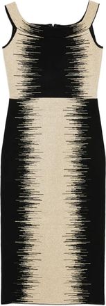 H&eacute;rve L&eacute;ger Arwen striped dress - Schwarz