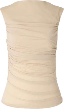 SOEUR Soeur, Femme, Tops, Beige, Taille: 38 FR Irina Draped Top