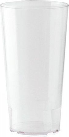 WACA 10er Set Mehrwegbecher 0,4 l aus PP, unzerbrechlich, milchig transparent