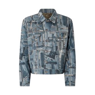 Roberto Cavalli Capsule Collection Patchwork Jeansjacke - - Jackets - Herren - Blau - L