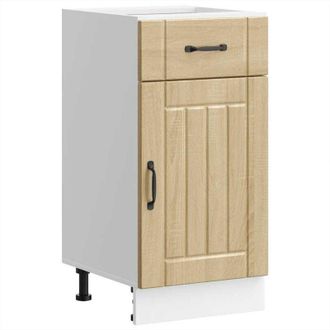 vidaXL Vidaxl - Armoire de cuisine Lucca ch&ecirc;ne sonoma bois ing&eacute;nierie