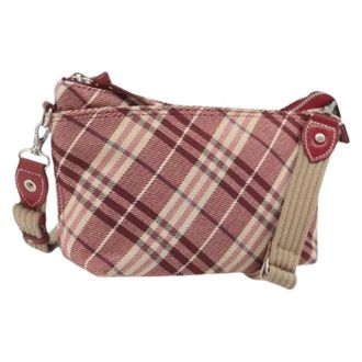 Burberry Pre-owned Vintage Canvas Shoulder Bag - - Pre-owned - Damen - Rot - ONE SIZE