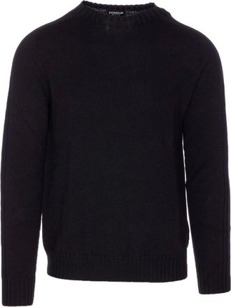 Dondup Homme, Pulls, Noir, Taille: L Pull ras du cou coupe regular