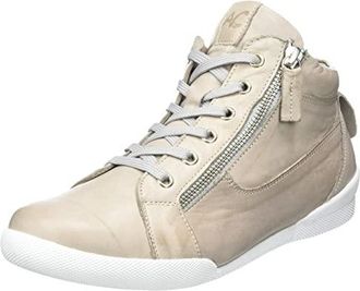 Andrea Conti Baskets pour Femme, Gris Pierre foncé, 36 EU