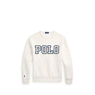 Polo Ralph Lauren Sweat droit col rond en coton m&eacute;lang&eacute;