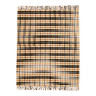 Burberry unisex, Accessoires, Beige, Taille: ONE Size Couverture Check en cachemire beige