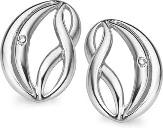 Orphelia Damen-Ohrstecker 925 Sterling Silber Diamant weiß ZO-5006