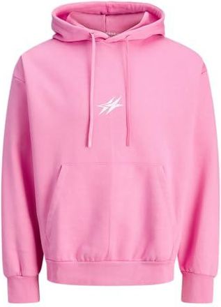 Jack & Jones Hood Jcocnz Berlin Sweat &agrave; Capuche, Rose Fuchsia, M Homme