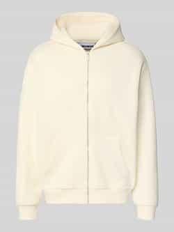 Review Sweatjacke mit Label-Print