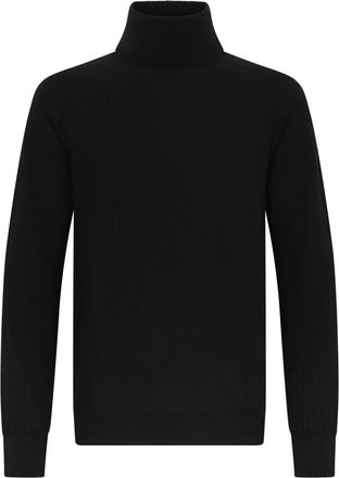 Roberto Collina Homme, Pulls, Noir, Taille: M Tricots