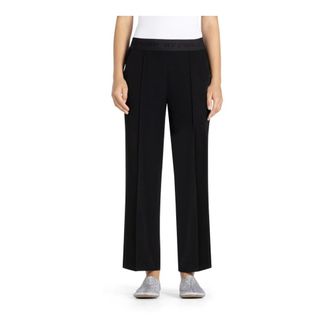 Cambio Weite Culotte-Hose mit elastischem Bund - - Trousers - Damen - Schwarzk - 2XL