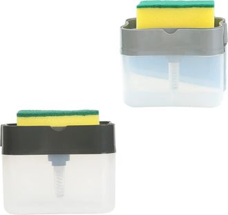 Yarnow Automatische Flüssigkeitszugabe Kasten Aus Sicherem Material Manuelle Seifenspenderpresse Für Küche Mit Schwamm Tropffrei Und Großer Kapazität