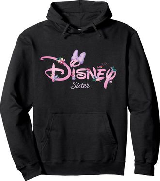 Disney Sister Minnie Mouse Logo Family Trip Birthday Gift Pullover Hoodie