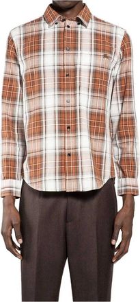 Burberry Homme, Chemises, Multicolore, Taille: L Chemise en coton &agrave; carreaux Madras