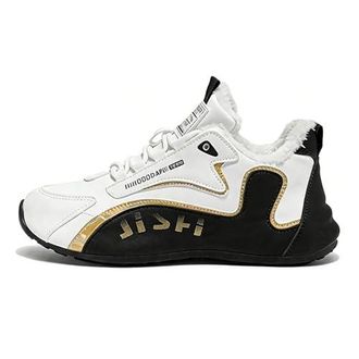 Generic Chaussures de course &agrave; pied tendance pour homme - Chaudes - Antid&eacute;rapantes - Pour activit&eacute;s de plein air, voyages et marche, Noir, 43 1/3 EU