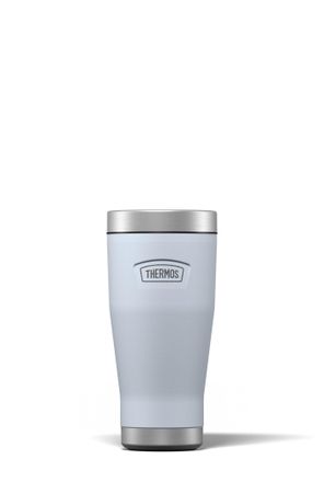 Thermos Icon Harebell Blue Reisebecher (470 ml), wiederverwendbare, isolierte Edelstahl-Kaffeetasse f&uuml;r hei&szlig;e oder kalte Getr&auml;nke, vakuumversiegelte Wasserfla