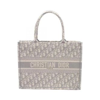 Dior Pre-owned Book Tote Oblique Canvas Tote Bag - - Pre-owned - Damen - Grau - ONE SIZE