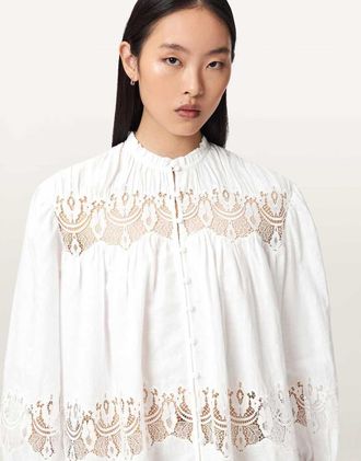 AllSaints Talisa - Robe - Blanc