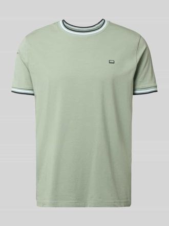 Christian Berg T-Shirt mit Kontraststreifen und Rundhalsausschnitt