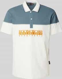 Napapijri Regular Fit Poloshirt mit Label-Stitching Modell SATURNIA