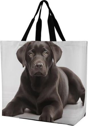 Generic Chien Sac A Main Femmes R&eacute;utilisable Sacs De Courses L&eacute;ger Sac Fourre-Tout Pour Shopping Gym Universit&eacute;