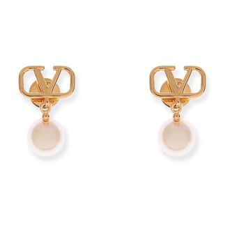 Valentino Garavani Femme, Accessoires, Multicolore, Taille: ONE Size VLogo Signature Pearl Earrings