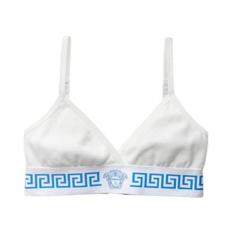 Versace Cotton-Jersey Triangle Bralette - - Underwear - Damen - Wei&szlig; - XL