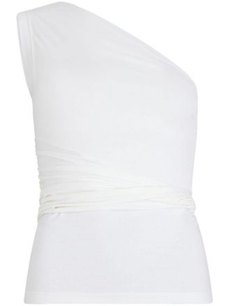 Patou haut en coton biologique à une épaule - Blanc