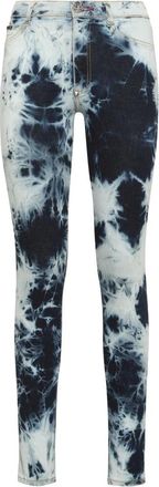 Philipp Plein Femme, Jeans, Bleu, Taille: W27 Jeggings taille haute en denim d&eacute;lav&eacute;