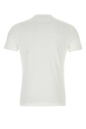 Versace Mens White Cotton T-Shirt 1w000 Exterior Exterior: T-shirts And Polos
