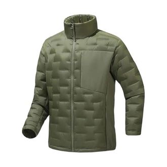 Generic Veste en duvet de canard pour homme - Vêtement dextérieur chaud - Bleu marine - Vêtement dextérieur décontracté, 3, XL