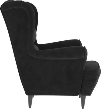 vidaXL Sessel Schwarz Samt - Vidaxl