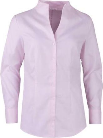 Seidensticker Chemisier pour femme - Chemisier de ville - Facile à repasser - Chemisier à col gobelet - Coupe slim - Manches longues - 100 % coton